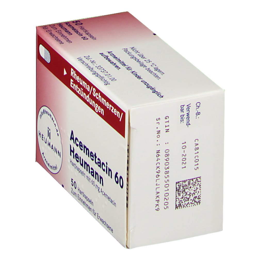 Acemetacin 60 Heumann Kapseln 50 St - shop-apotheke.com