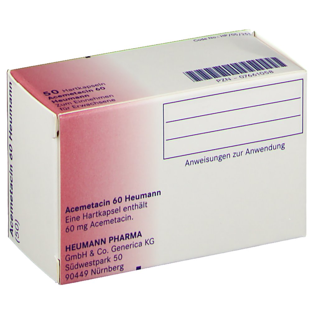 Acemetacin 60 Heumann Kapseln 50 St - shop-apotheke.com