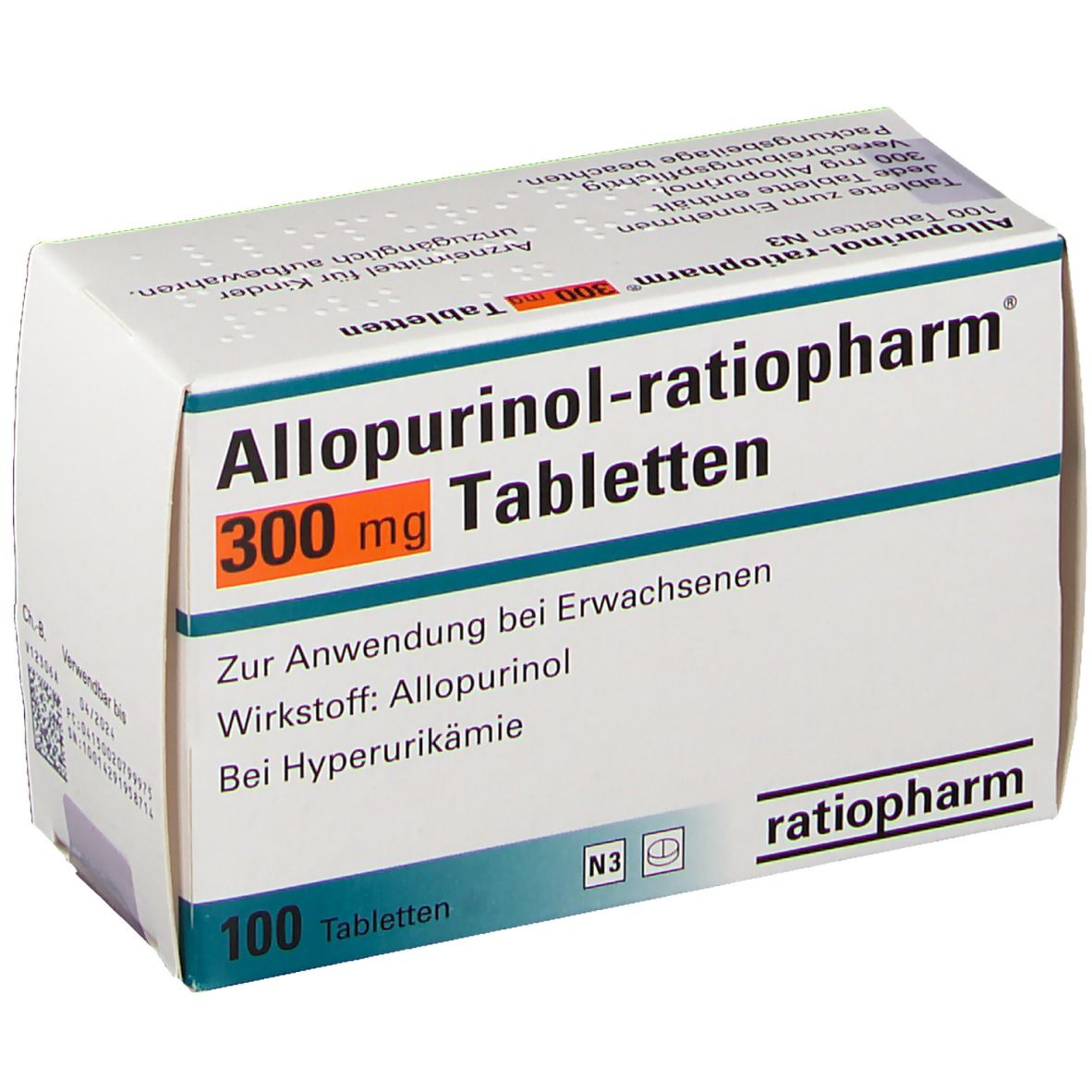 Allopurinol-ratiopharm® 300 mg 100 St - shop-apotheke.com