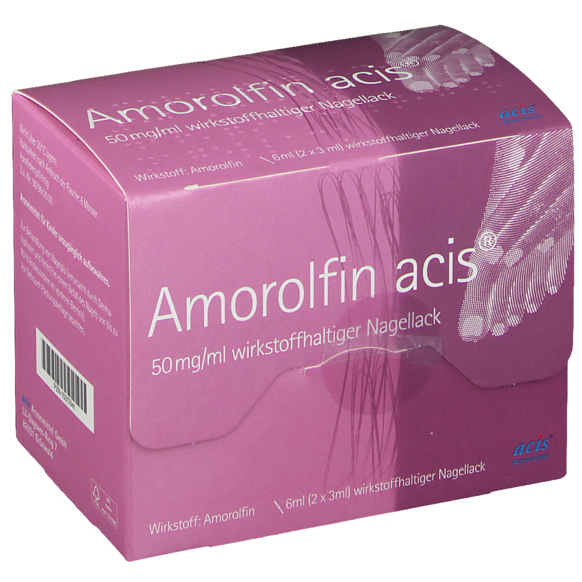 Amorolfin acis® 50 mg/ml wirkstoffhaltiger Nagellack 6 ml - shop ...