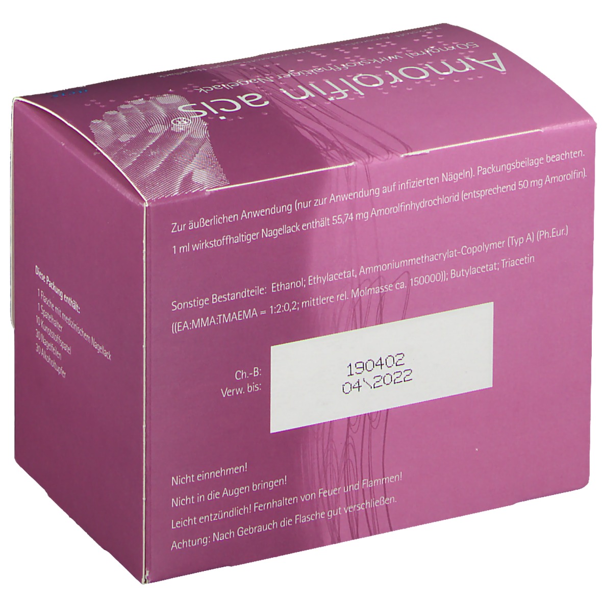 Amorolfin acis® 50mg/ml wirkstoffhaltiger NAgellack 3 ml - shop ...