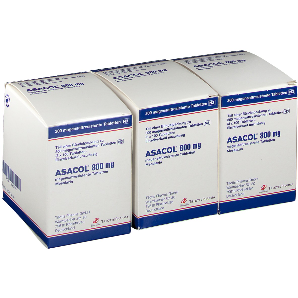 ASACOL 800 mg magensaftresistente Tabletten 300 St - shop-apotheke.com