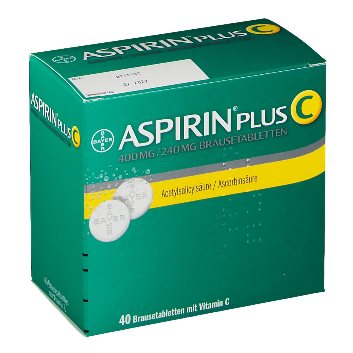 ASPIRIN® plus C Brausetabletten 40 St - shop-apotheke.com