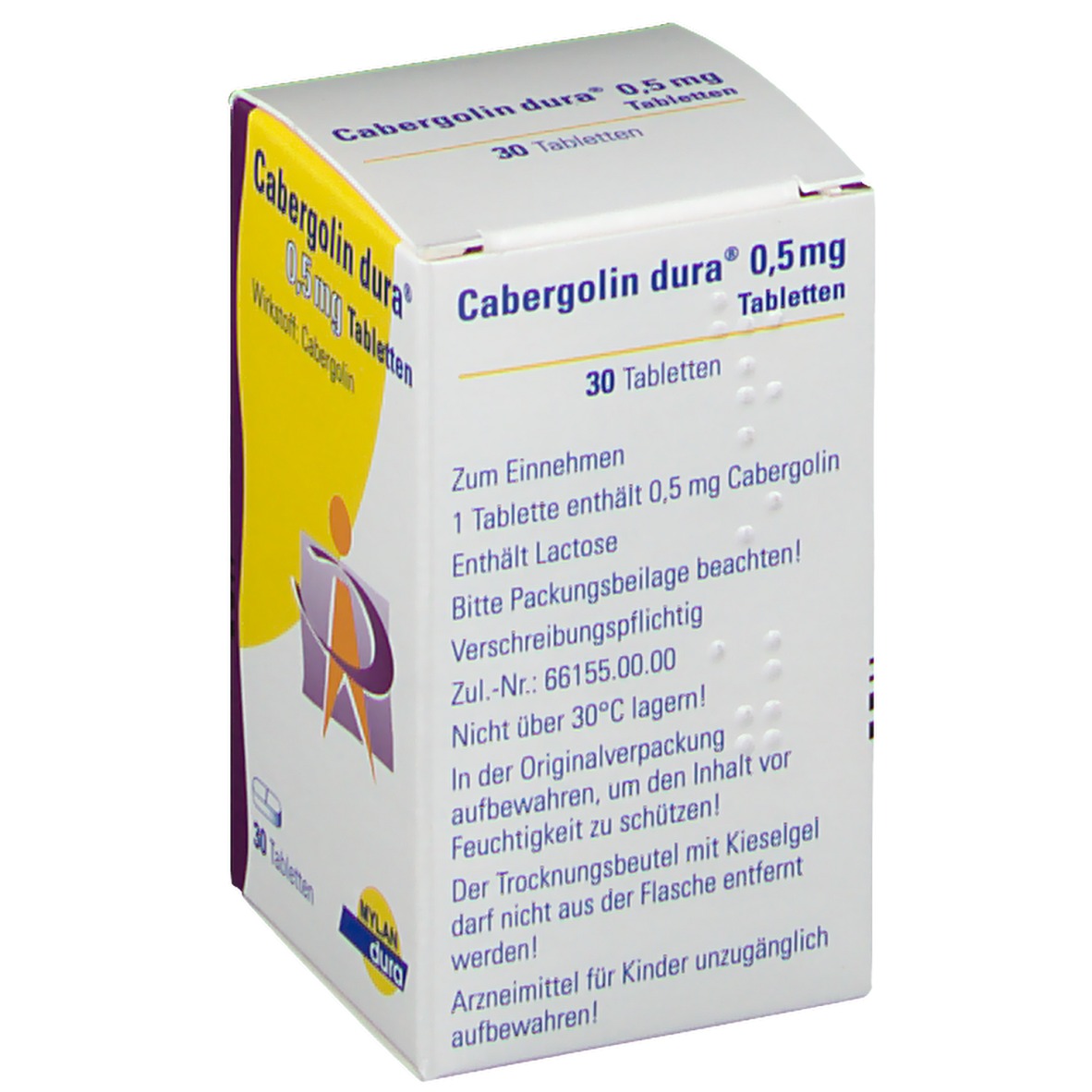 CABERGOLIN dura 0,5 mg Tabletten 30 St - shop-apotheke.com