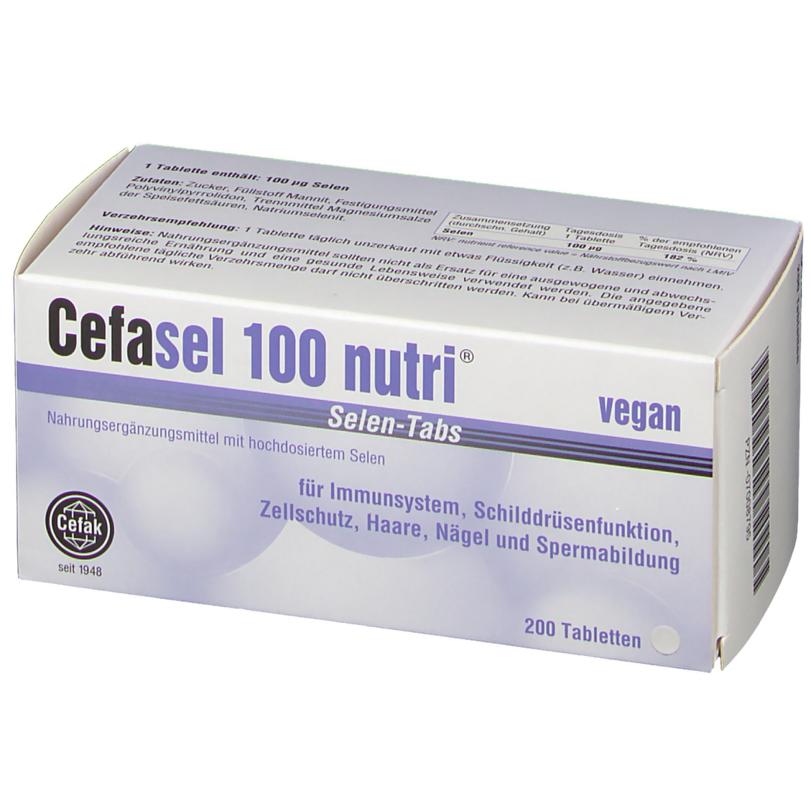 Cefasel 100 nutri® Selen-Tabs 200 St - shop-apotheke.com