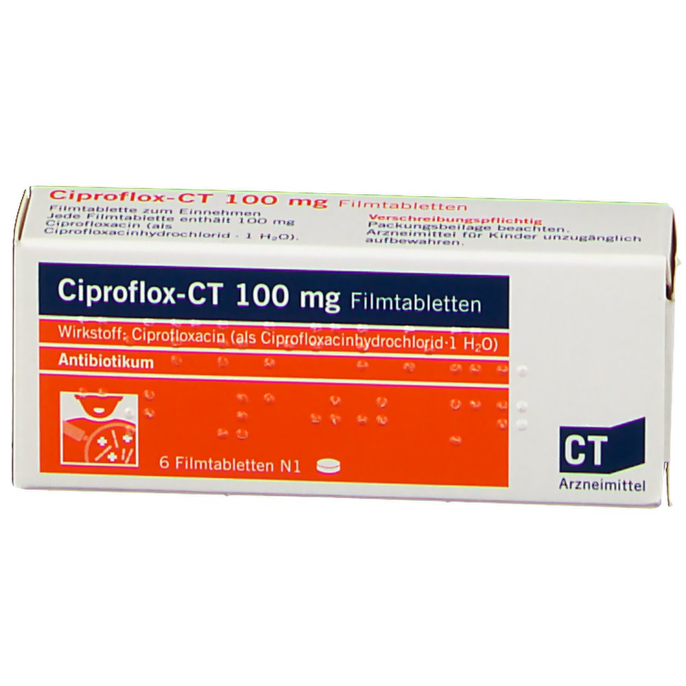 Ciproflox V. Ct 100 mg Filmtabl. 6 St - shop-apotheke.com