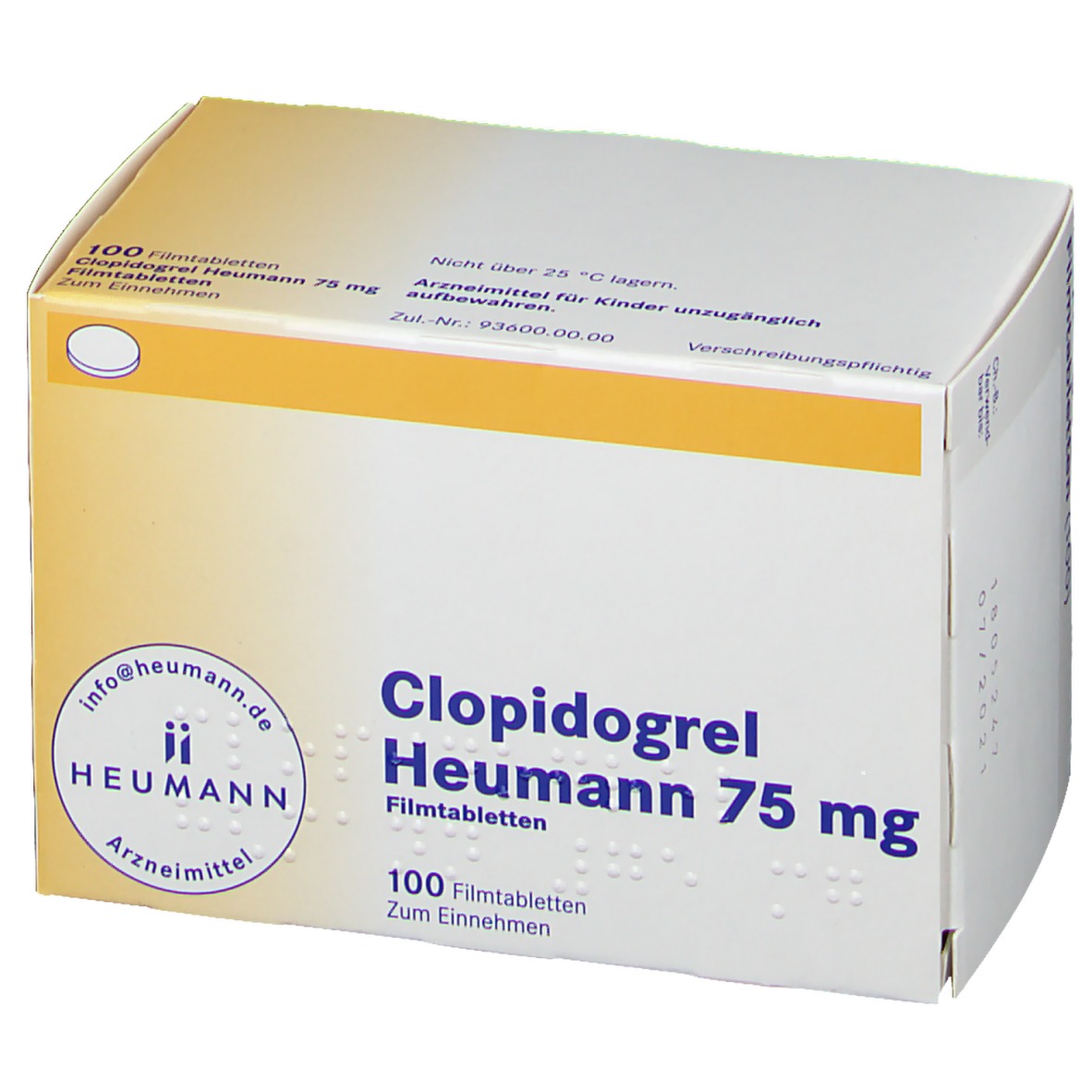 CLOPIDOGREL Heumann 75 mg 100 St - shop-apotheke.com