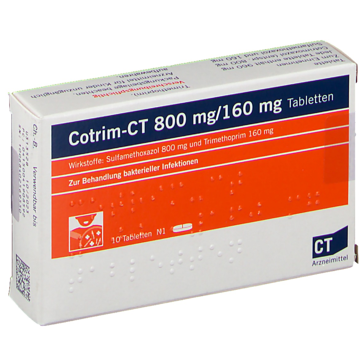 COTRIM-CT 800 mg/160 mg Tabletten 10 St - shop-apotheke.com