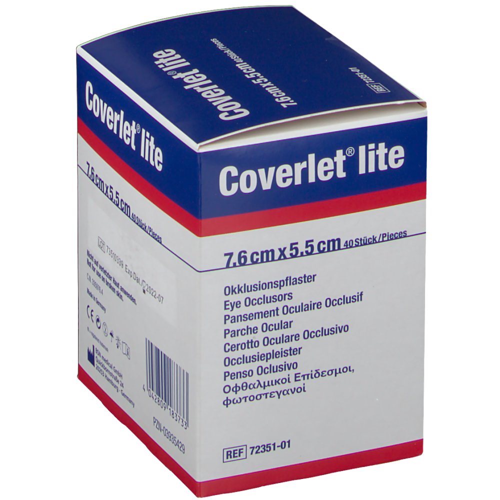 Coverlet® lite Augenpflaster 7,6 cm x 5,5 cm 40 St - shop-apotheke.com