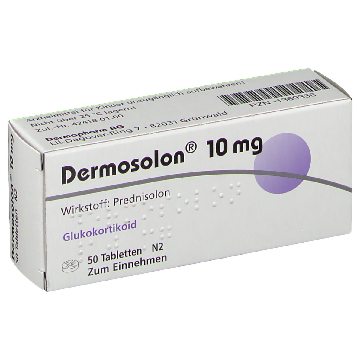 Dermosolon 10 mg Tabl. 50 St - shop-apotheke.com