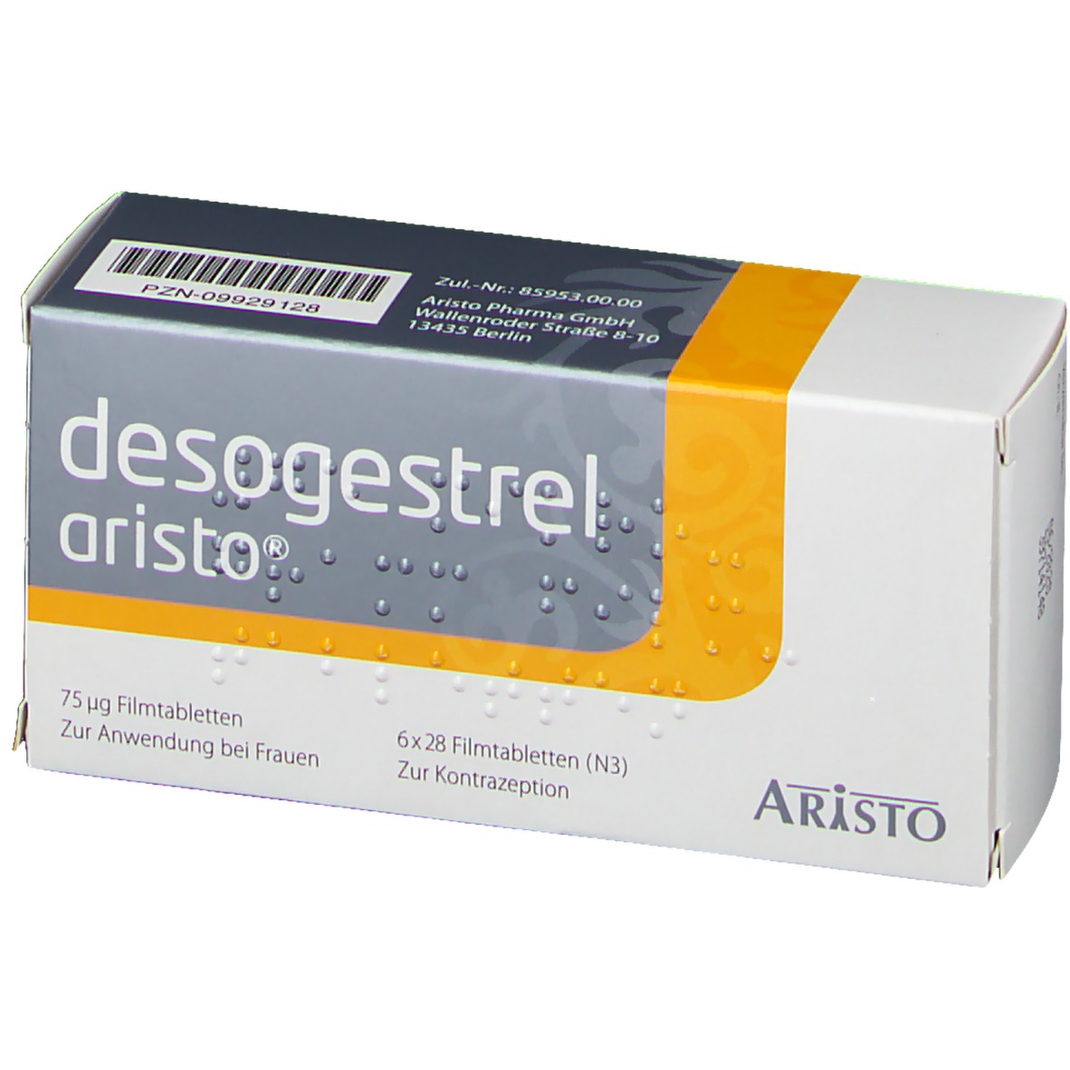 DESOGESTREL Aristo 75 µg Filmtabletten 6X28 St - shop-apotheke.com