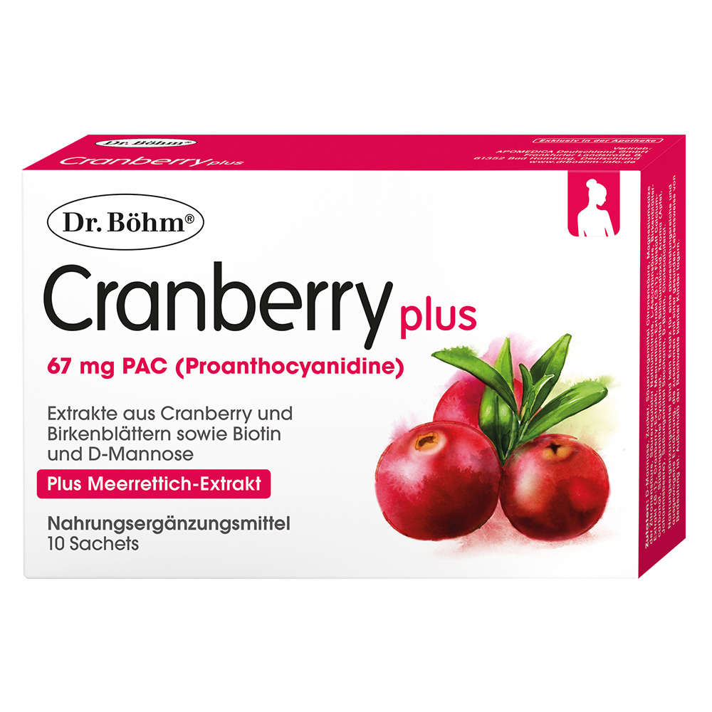 Dr. Böhm Cranberry plus 67 mg PAC 10 St - shop-apotheke.com
