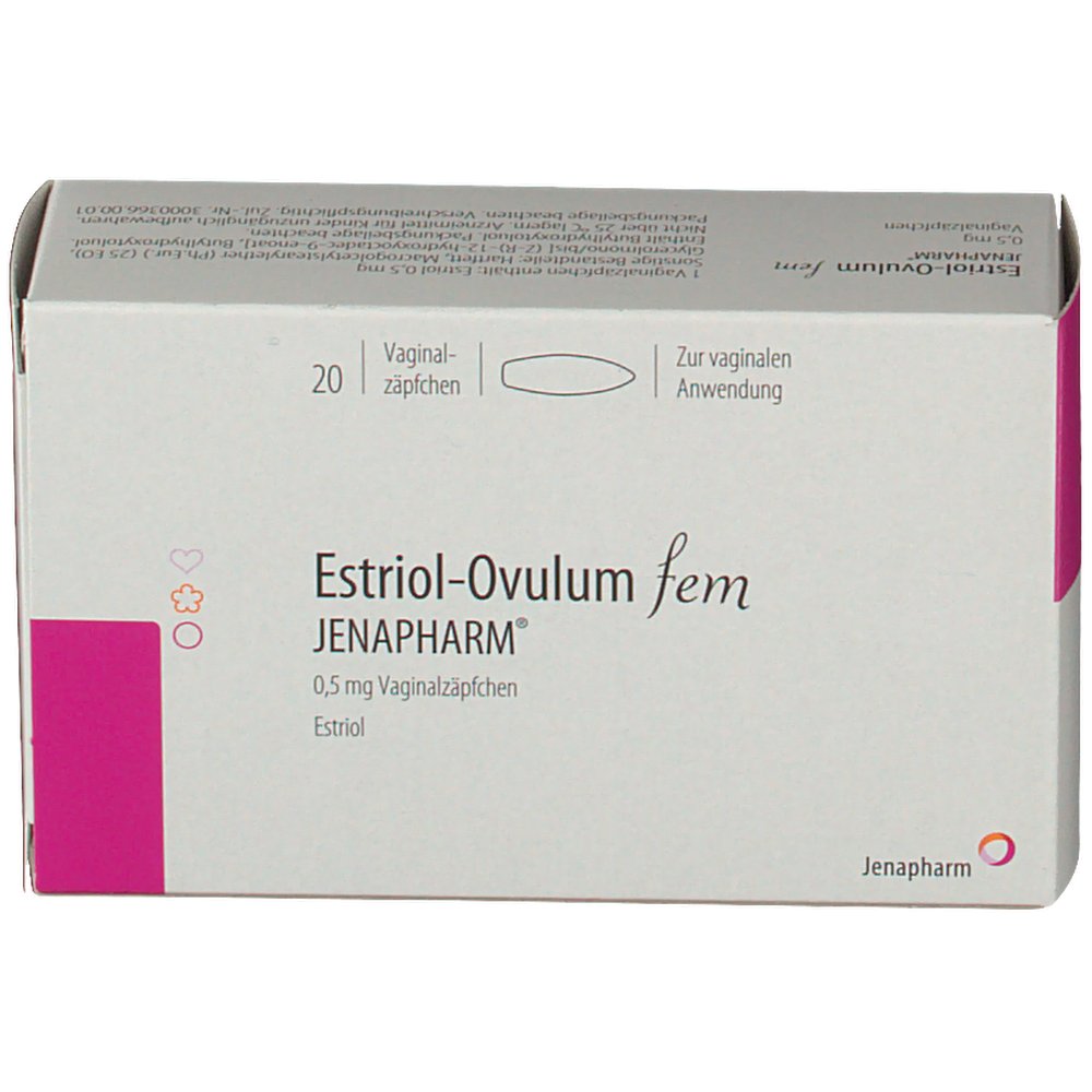 Estriol Ovulum Fem Jenapharm Vaginalzäpfchen 20 St - shop-apotheke.com