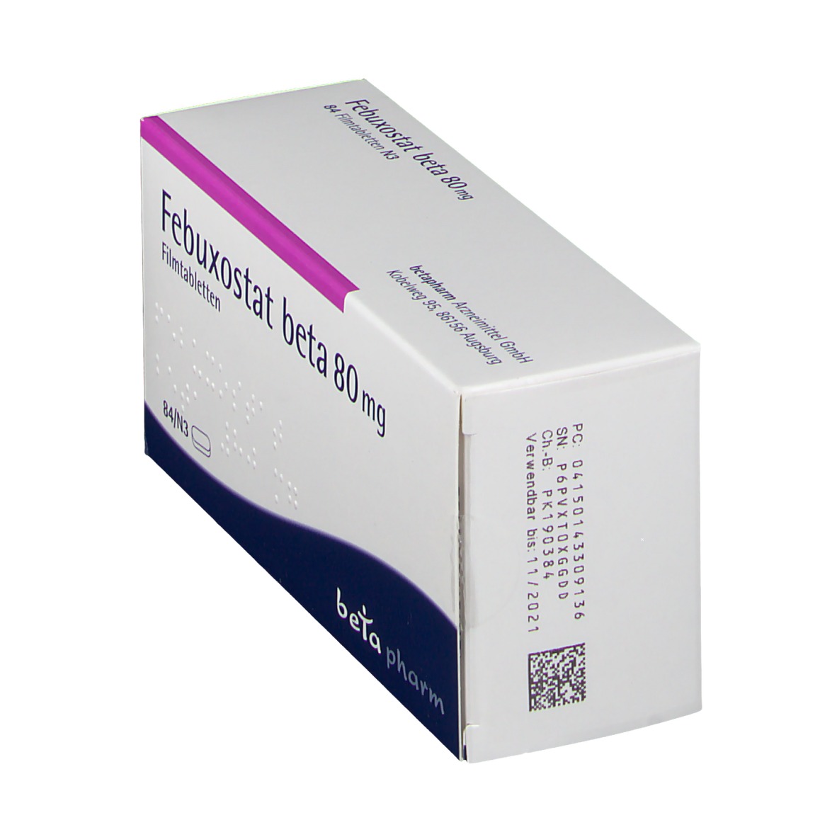 FEBUXOSTAT beta 80 mg Filmtabletten 84 St - shop-apotheke.com