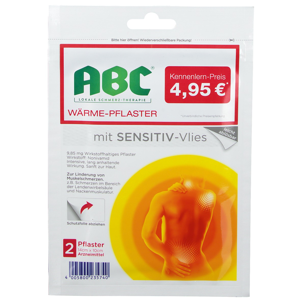 Hansaplast ABC Wärme-Pflaster 10 cm x 14 cm 2 St - shop-apotheke.com
