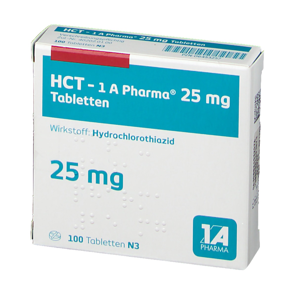 HCT - 1A Pharma 25mg Tabletten 100 St - shop-apotheke.com