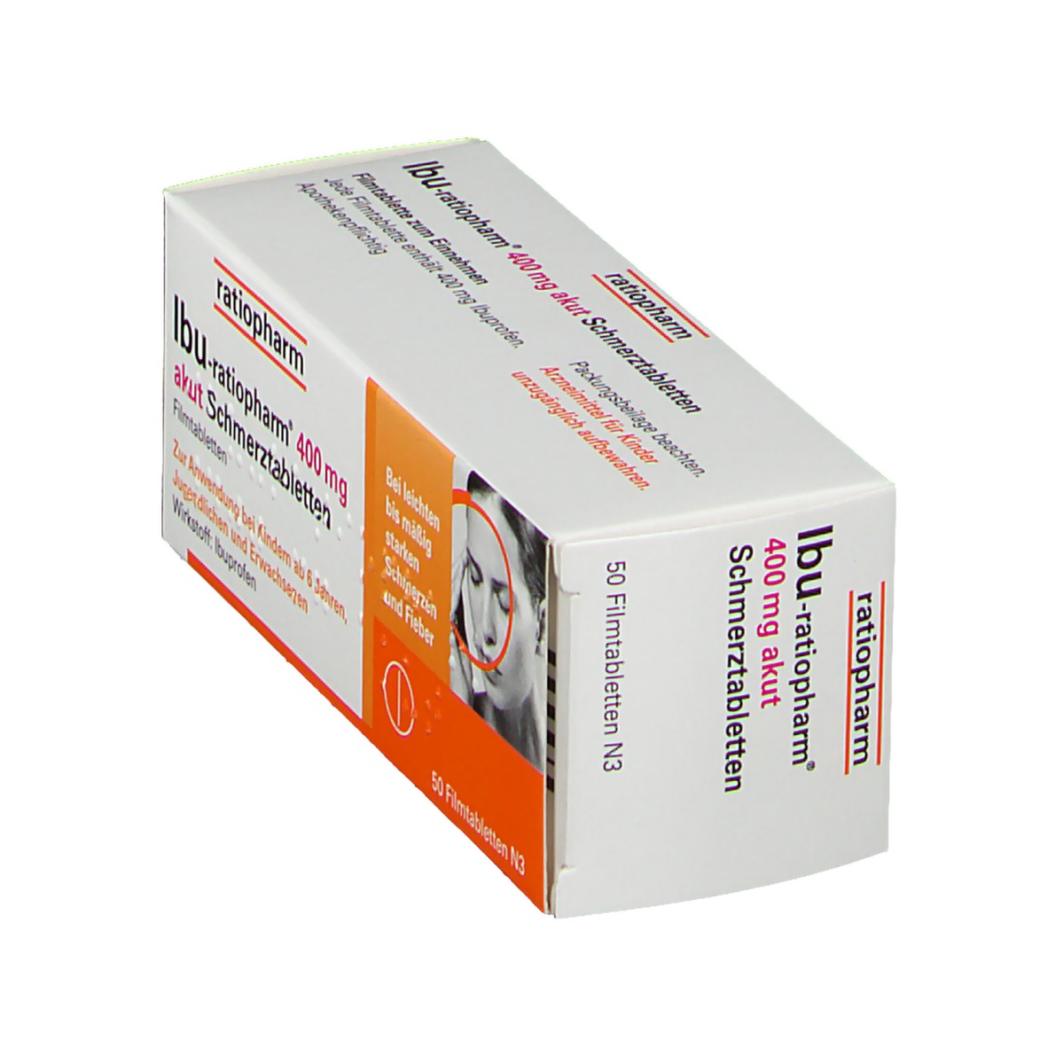 IBU-ratiopharm® 400 mg akut Schmerztabletten 50 St - shop-apotheke.com