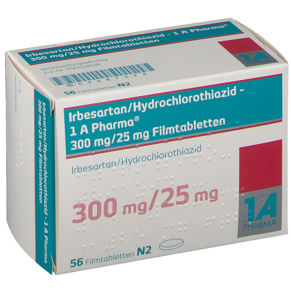 IRBESARTAN/HCT 1A 300/25MG 56 St - shop-apotheke.com