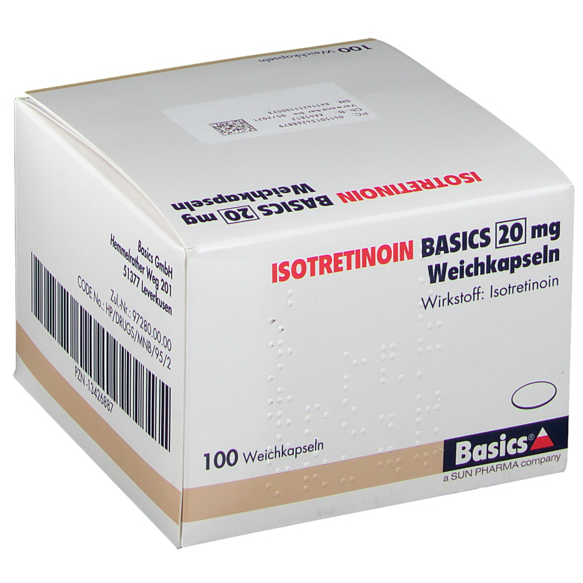ISOTRETINOIN BASICS 20 mg Weichkapseln 100 St - shop-apotheke.com