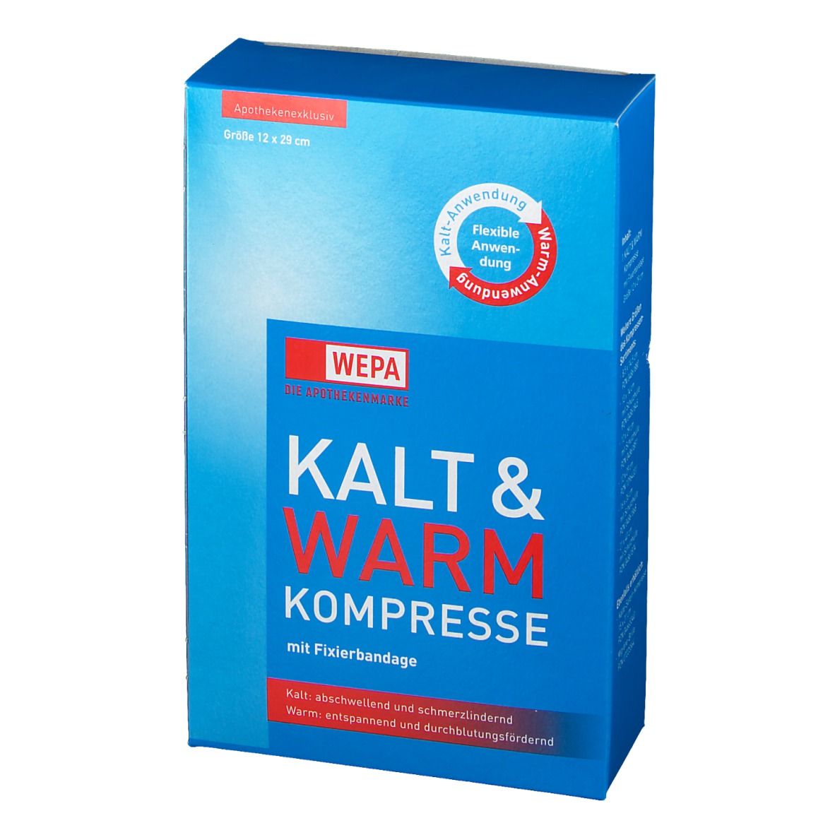 Kalt-Warm Kompresse 12 x 29cm mit Fixierband 1 St - shop-apotheke.com