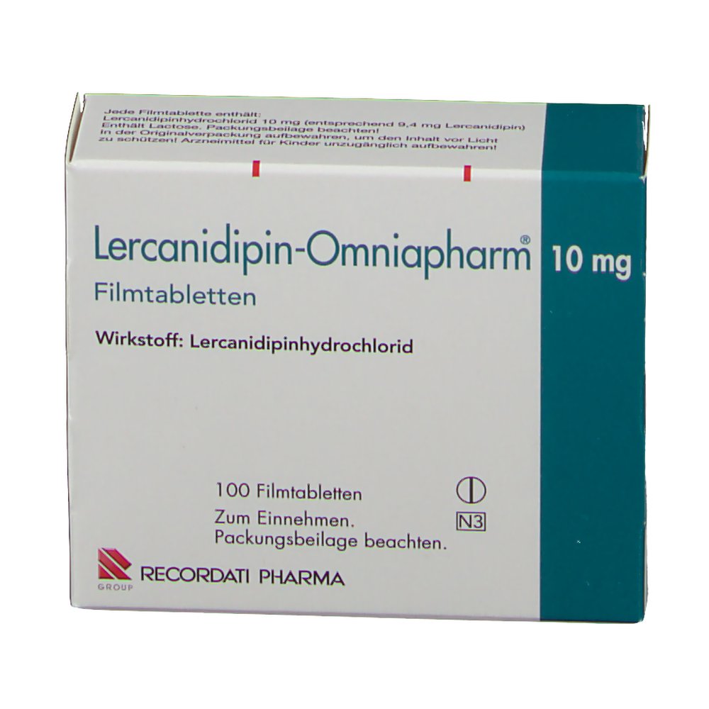 Lercanidipin Omniapharm 10 mg Filmtabletten 100 St - shop-apotheke.com