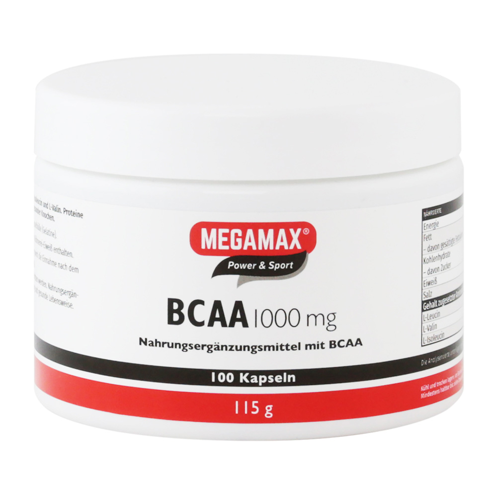 MEGAMAX® Power & Sport BCAA 1000 mg 100 St - shop-apotheke.com