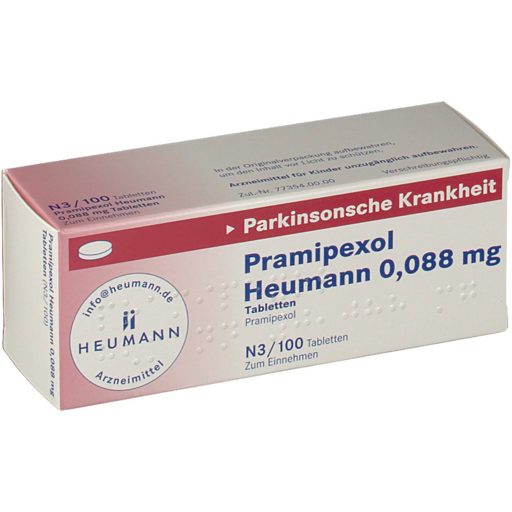 PRAMIPEXOL Heumann 0,088 mg Tabletten 100 St - shop-apotheke.com