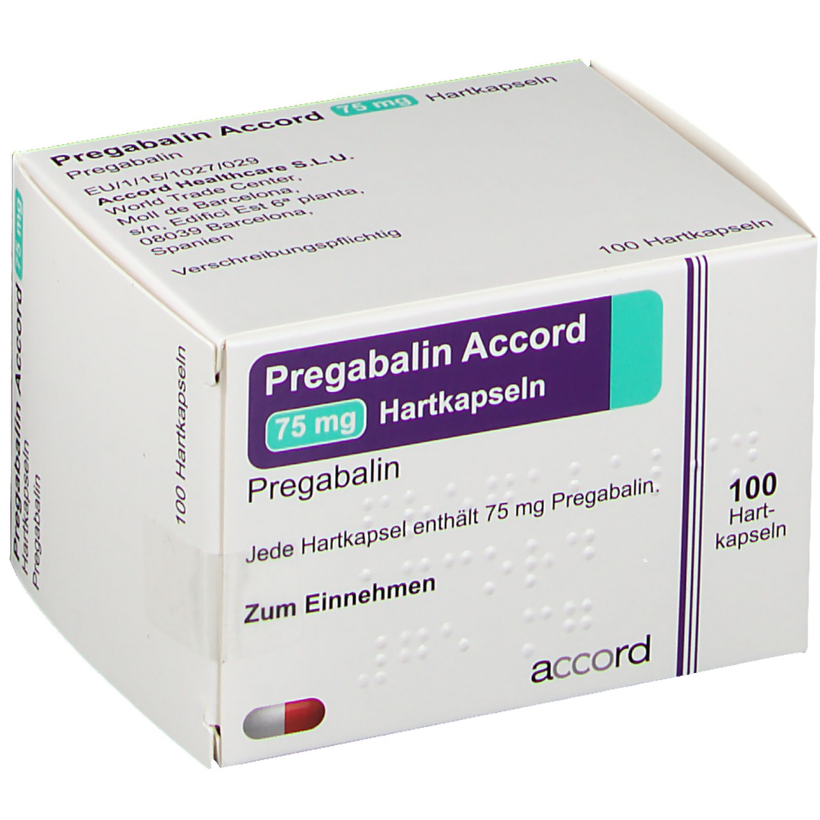 PREGABALIN ACCORD 75MG 100 St - shop-apotheke.com