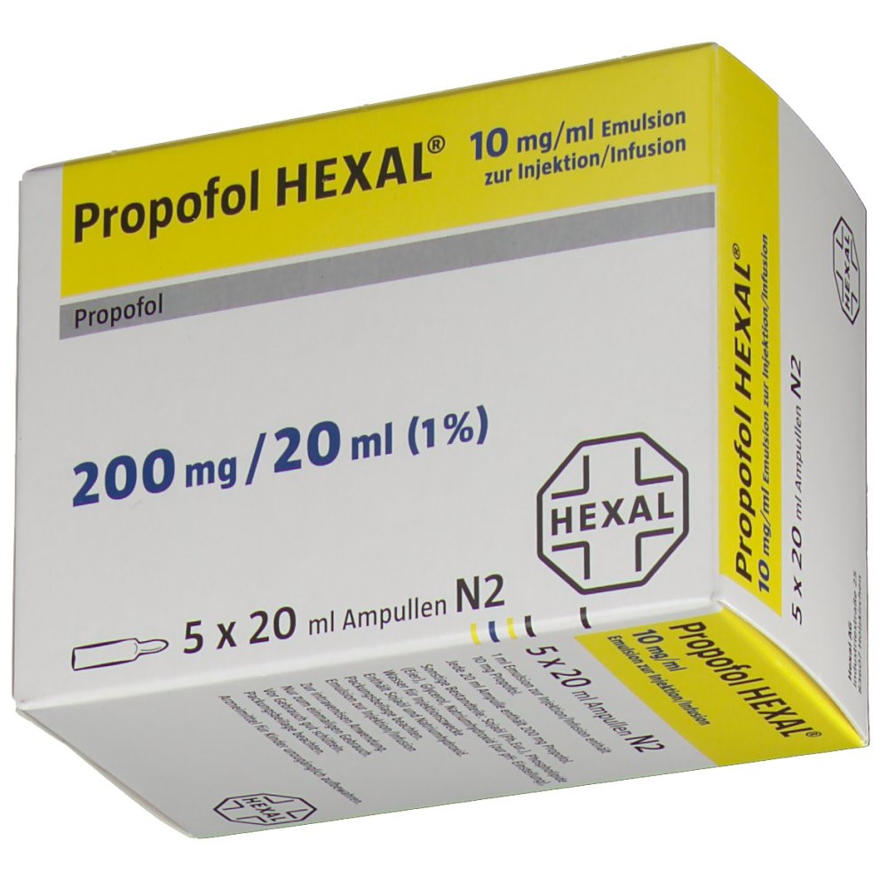 PROPOFOL HX 10MG/ML 1% 5X20 ml - shop-apotheke.com