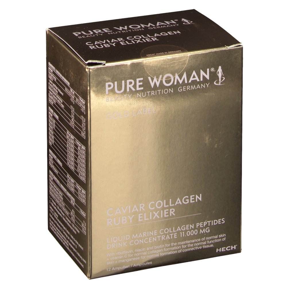 PURE WOMAN® Caviar Collagen Ruby Elixier 12X25 ml - shop-apotheke.com