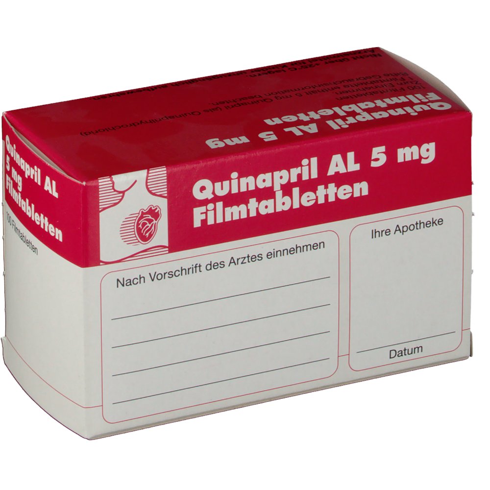 Quinapril Al 5 mg Filmtabl. 100 St - shop-apotheke.com