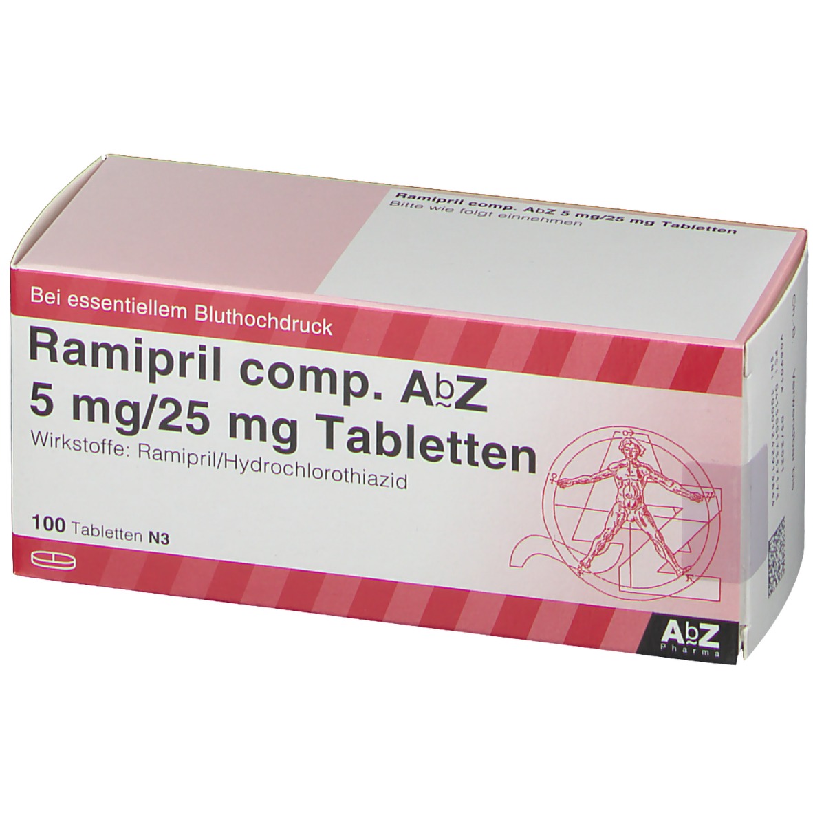 Ramipril comp. AbZ 5 mg/25 mg Tabletten 100 St - shop-apotheke.com