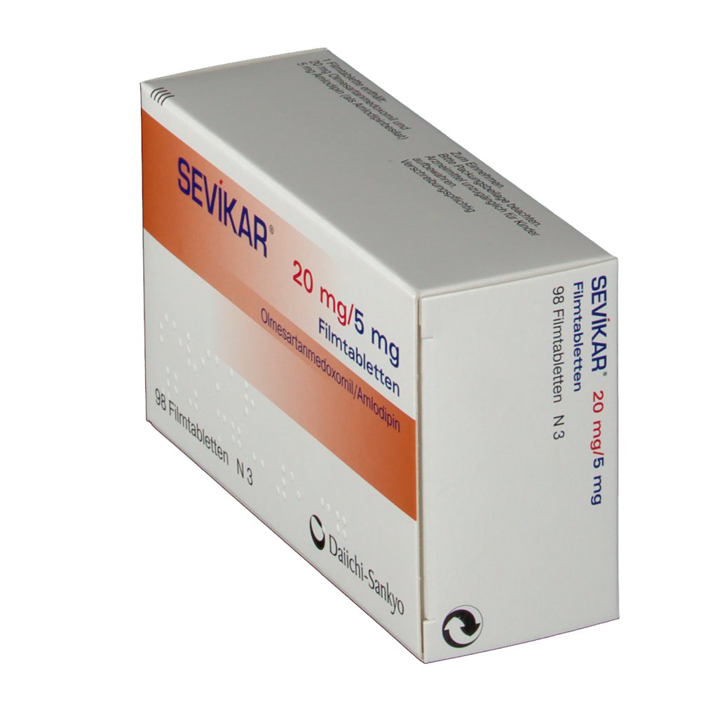Sevikar 20 mg/5 mg Filmtabletten 98 St - shop-apotheke.com