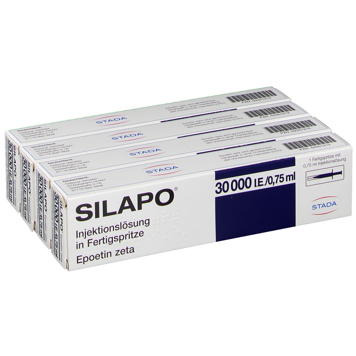 SILAPO 30.000 I.E./0,75 ml Fertigspritzen 4 St - shop-apotheke.com