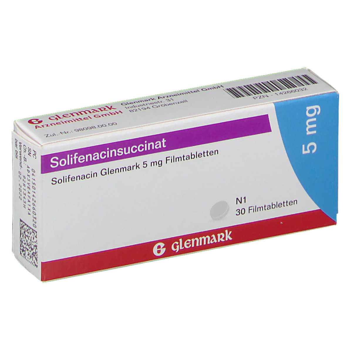 SOLIFENACIN Glenmark 5 mg Filmtabletten 30 St - shop-apotheke.com