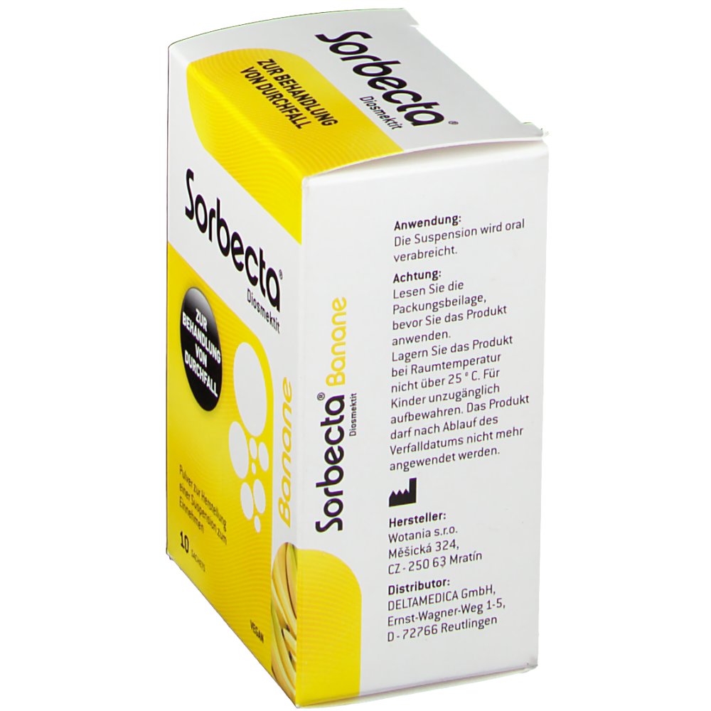 Sorbecta® Diosmektit Banane 10X5 g - shop-apotheke.com