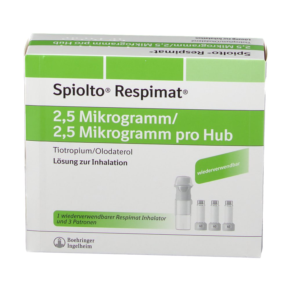 SPIOLTO Respimat 2,5 µg/2,5 µg Hub wiederverwendb. 3X4.0 ml - shop ...