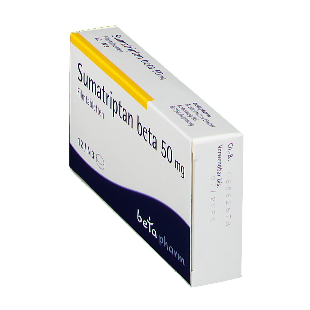 SUMATRIPTAN beta 50 mg 12 St - shop-apotheke.com