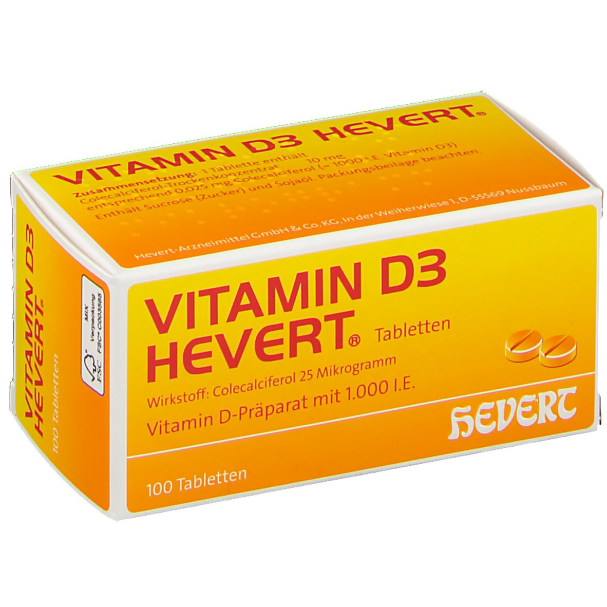 VITAMIN D3 HEVERT® 100 St - shop-apotheke.com