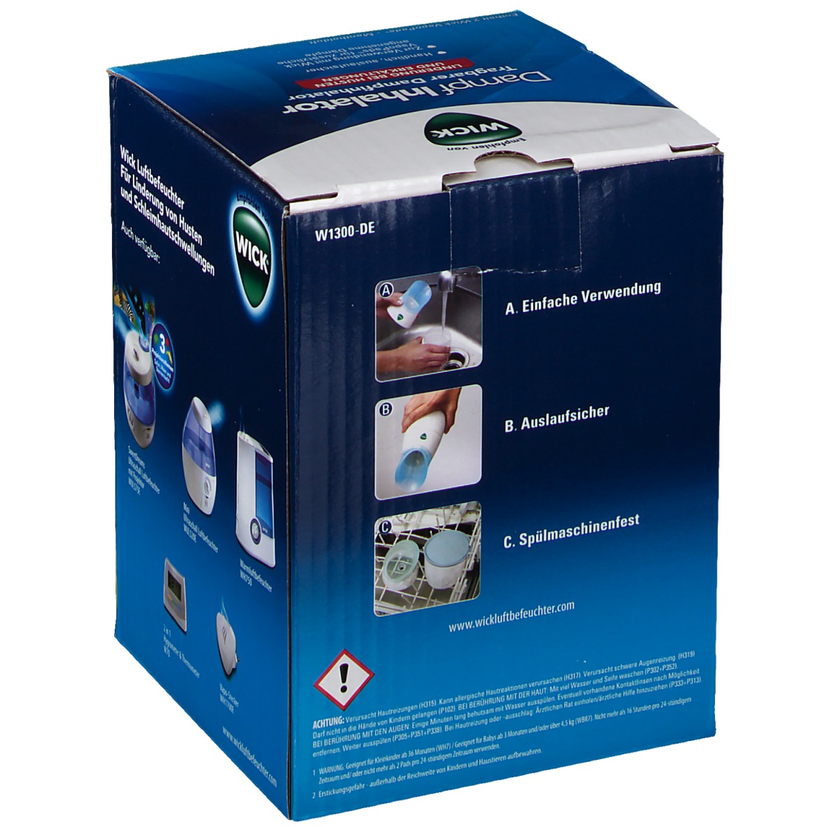 WICK Dampf-Inhalator mit Wick VapoPads® 1 St - shop-apotheke.com