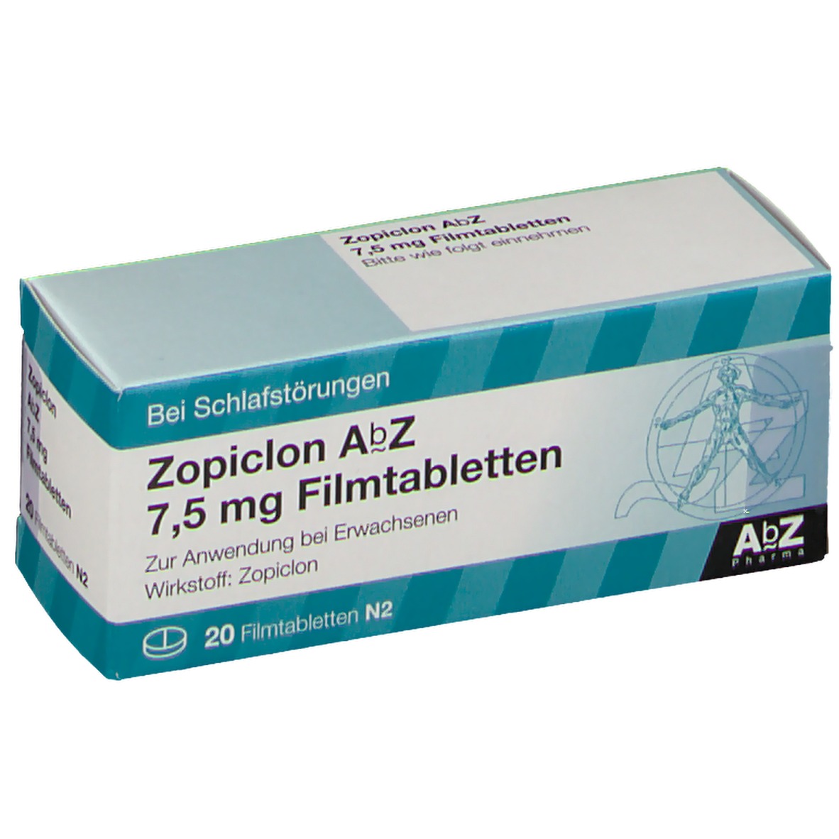 Zopiclon Abz 7,5 mg 20 St - shop-apotheke.com