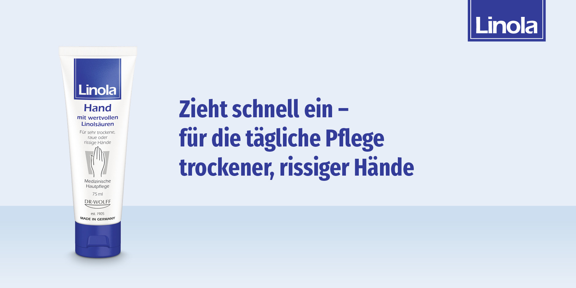 Linola® Hand: Handcreme für trockene, raue oder rissige Hände 75 ml ...