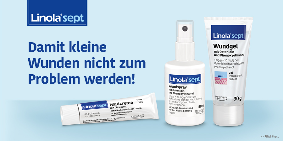 Linola® sept Hautcreme: Antiseptische Creme bei abgeschürfter ...