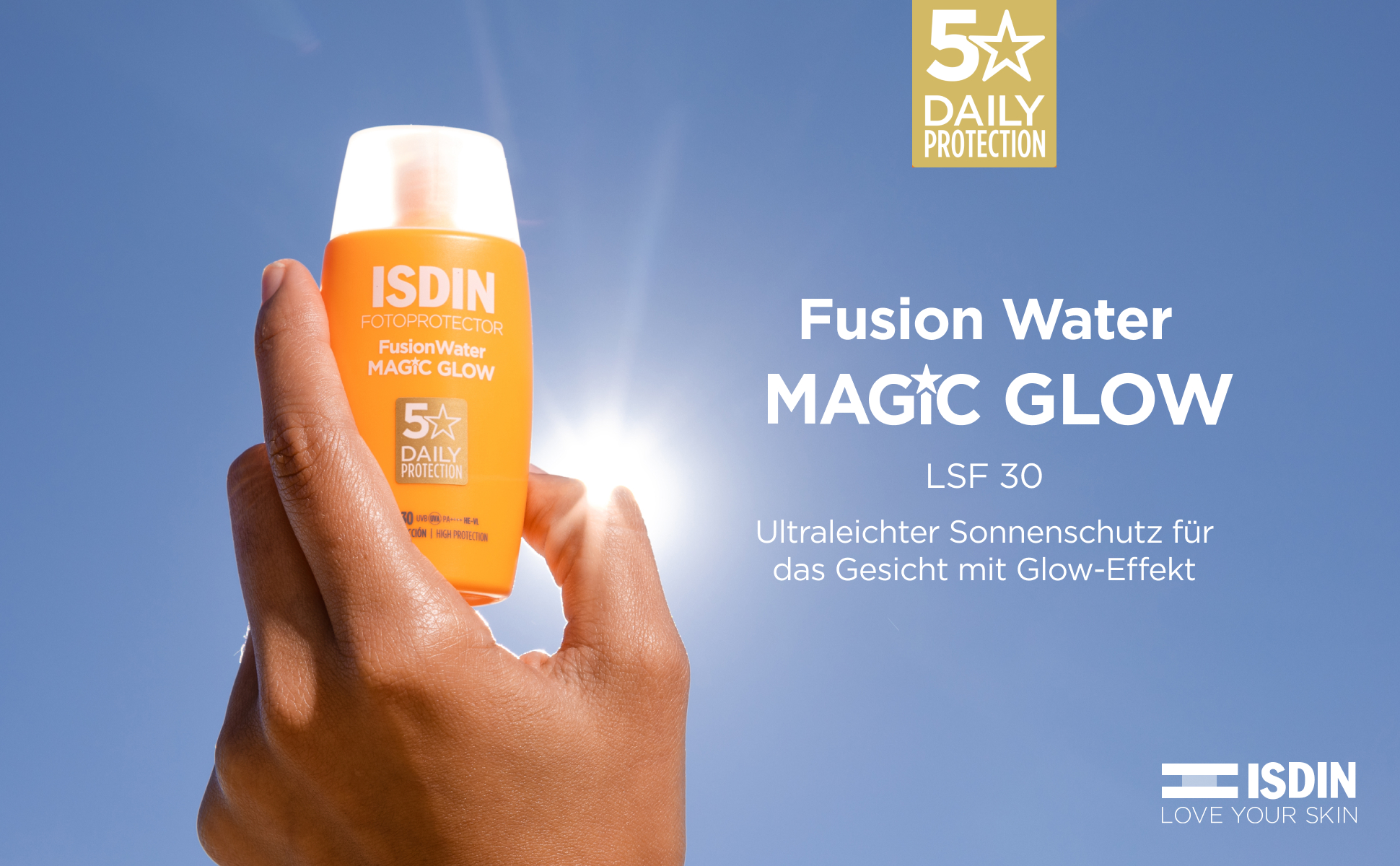 ISDIN FusionWater MAGIC Glow Sonnencreme Gesicht LSF 30 mit ...