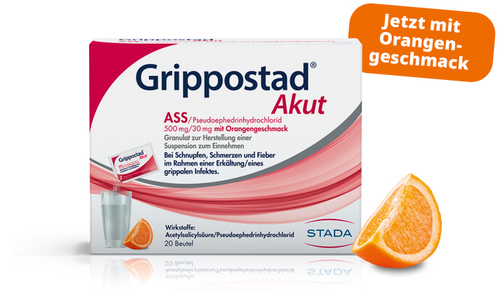 Grippostad® Akut bei Schnupfen und erkältungsbedingten Schmerzen ...